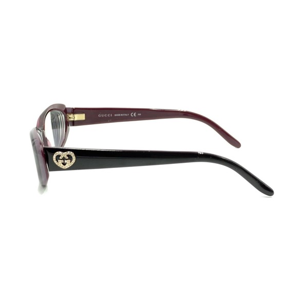 Gucci | Accessories | Gucci Gg 355 Wol Plum Purple Cat Eye Crystal ...